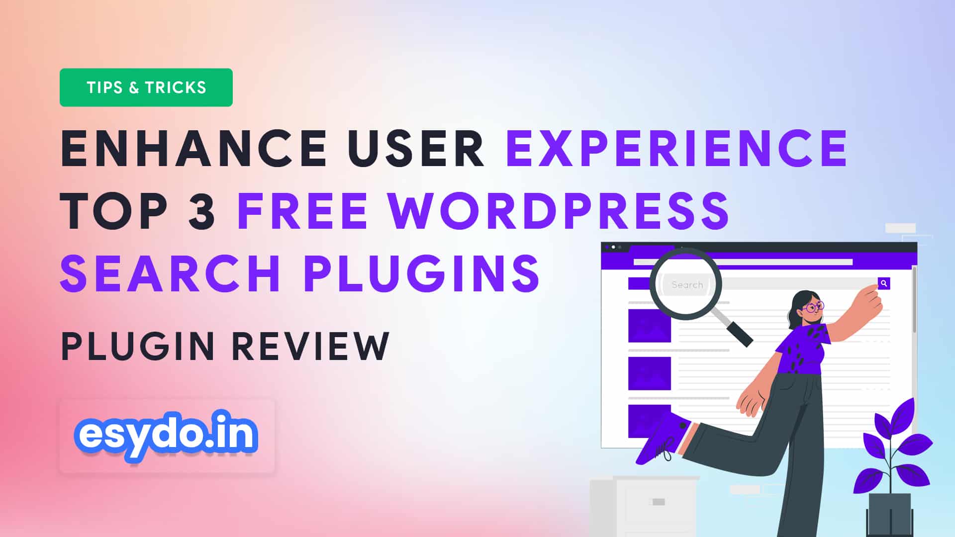 Explore the Top 3 Free WordPress Search Plugins - Esydo India